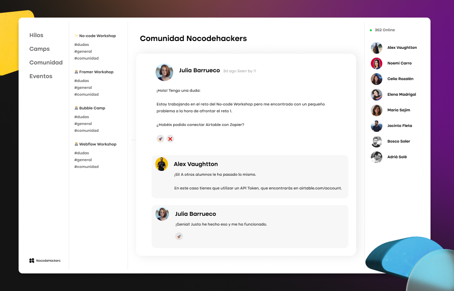 NocodeHackers | Cursos No-code GRATIS en Español
