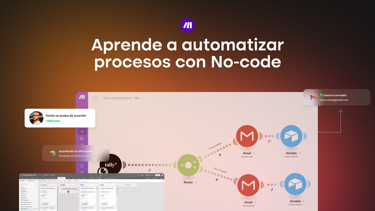 Curso gratis de Introducción a las Automatizaciones No-code