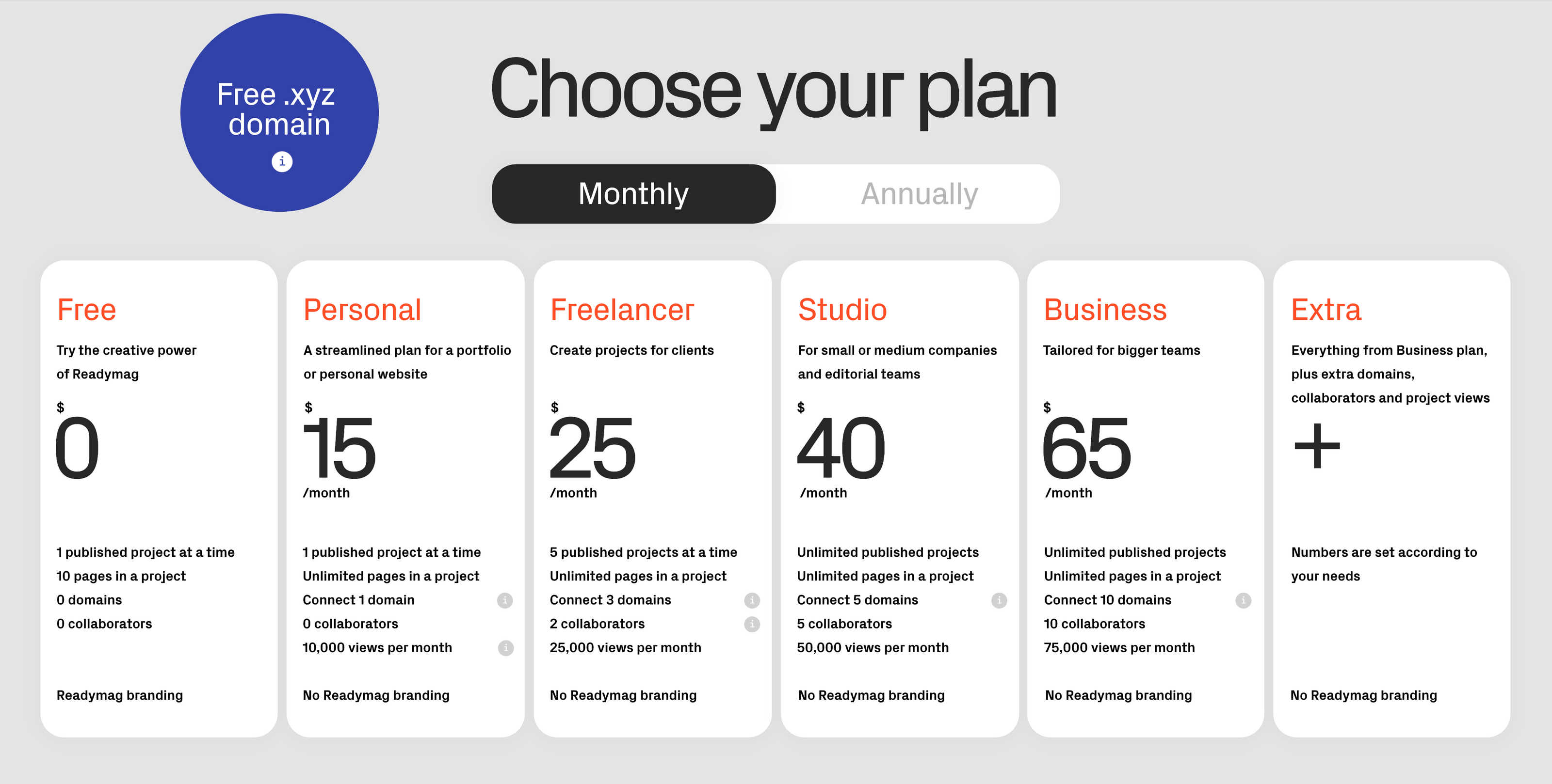 Readymag - Herramienta no-code de Constructores Web