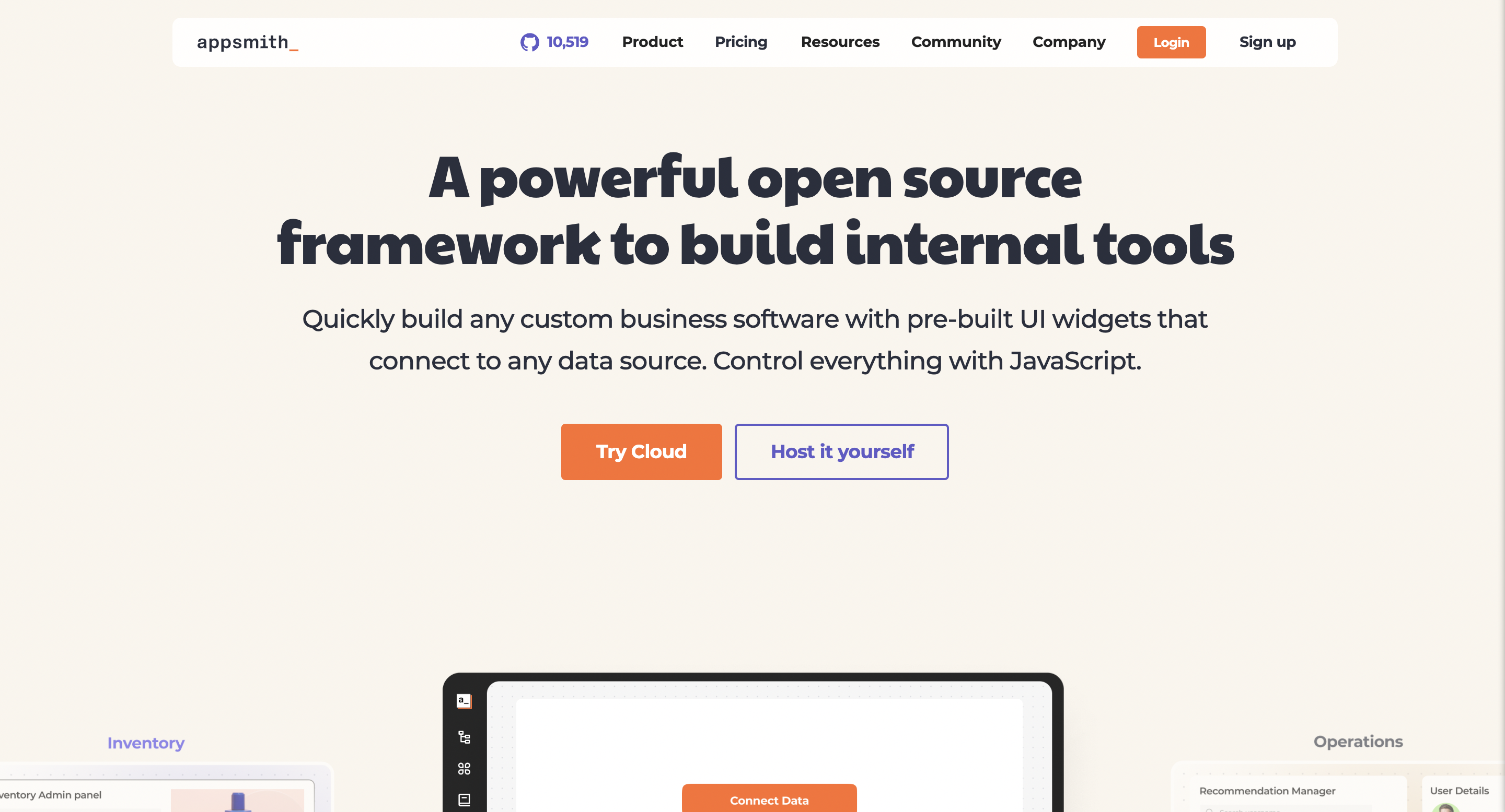 Appsmith - Herramienta no-code de Constructores de Apps