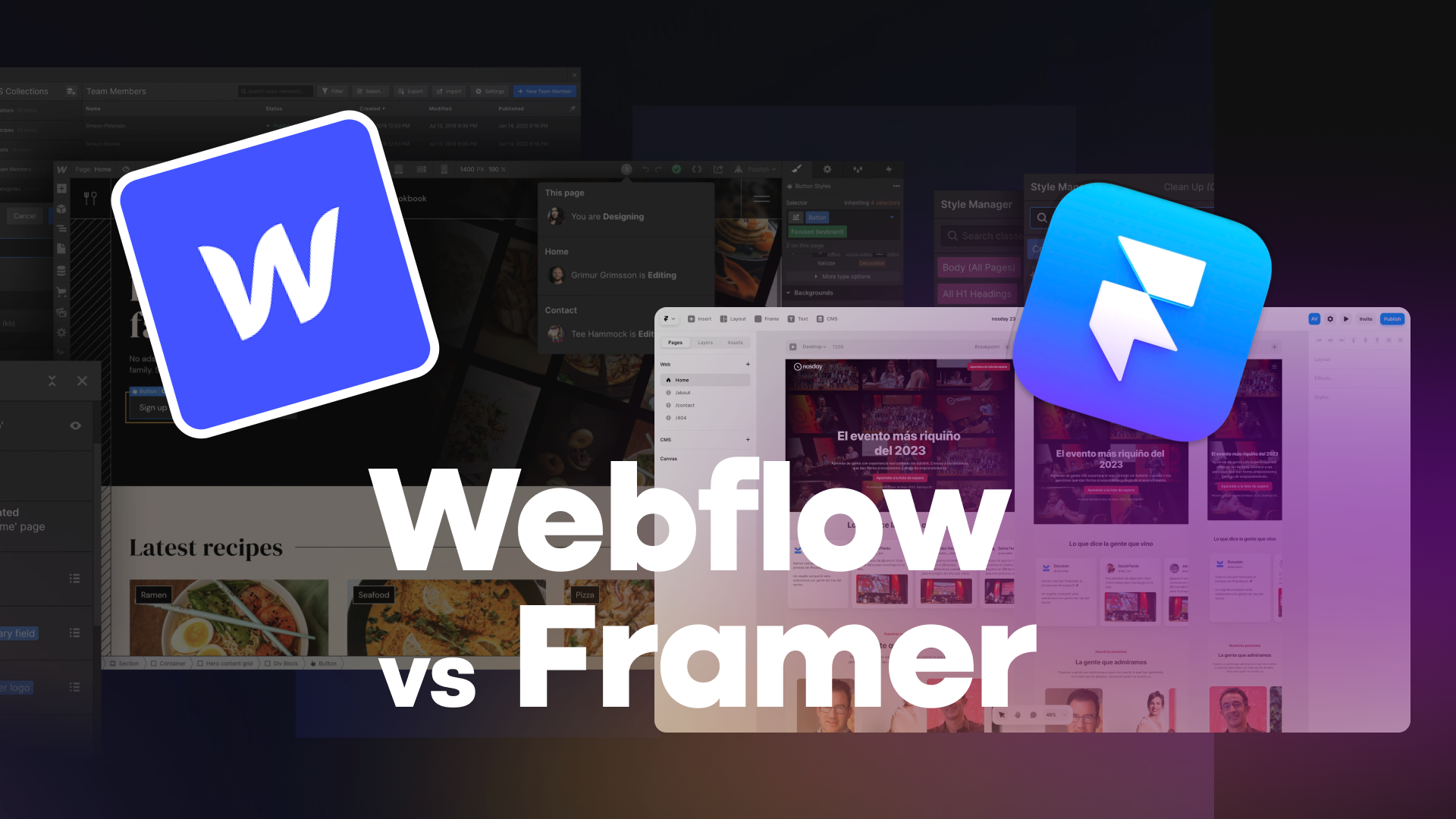 Webflow vs Framer: La mejor herramienta para construir tu web sin ...