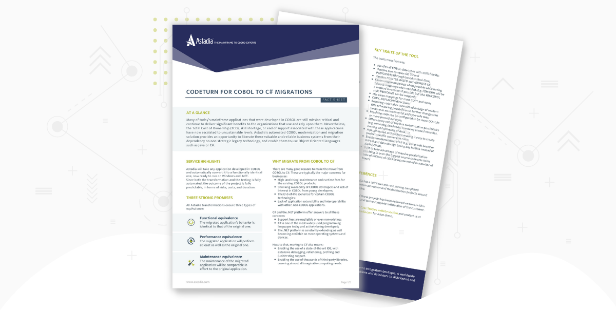 CodeTurn COBOL to C# | Astadia