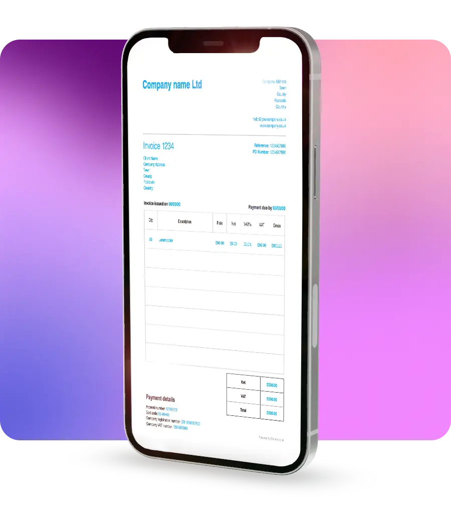 Free reverse charge invoice template (UK) | Crunch
