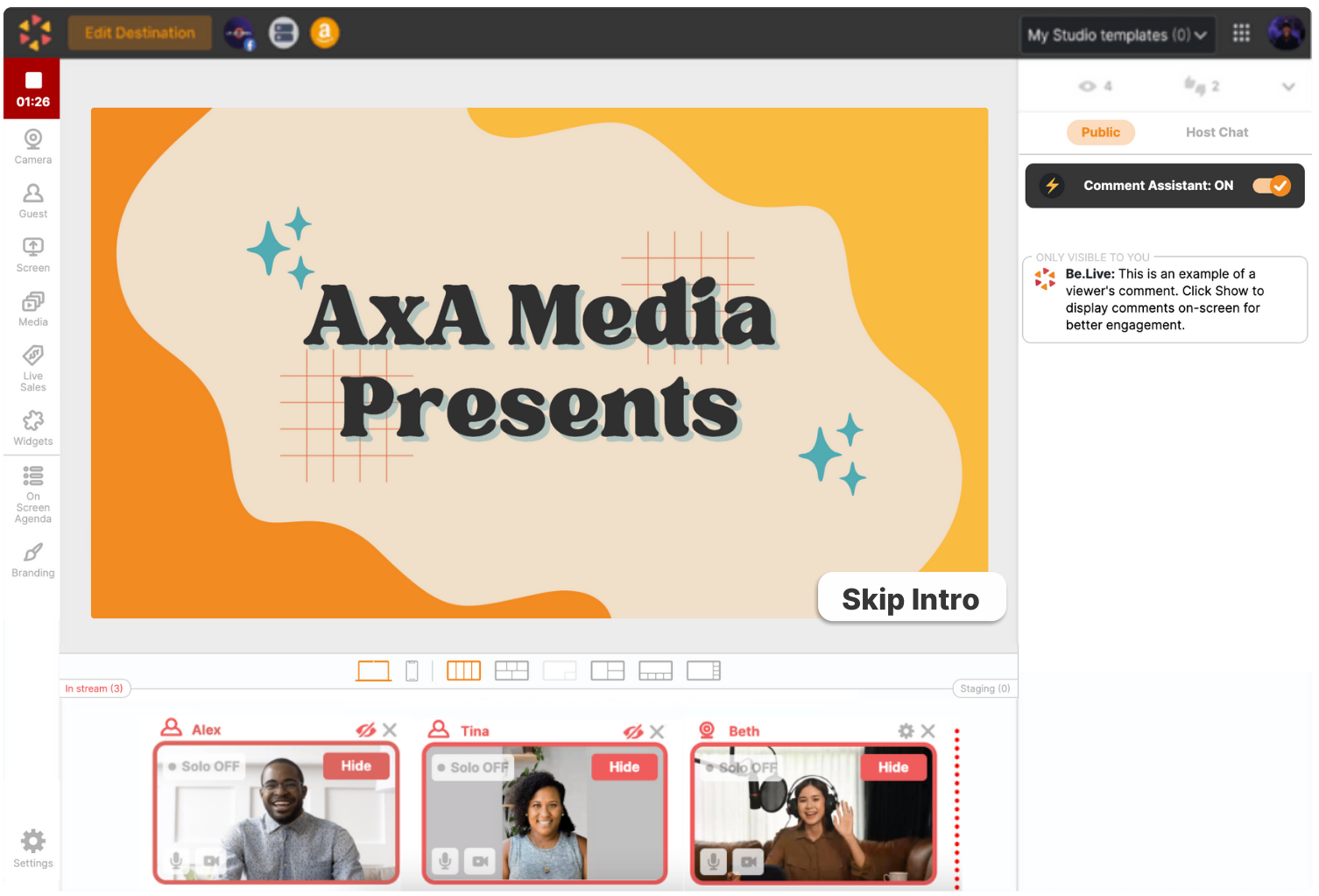 Be.Live – Branding