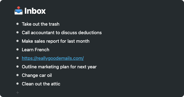 GTD - Workflowy guide