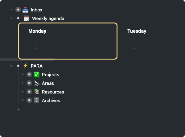 Being productive with the PARA system - Workflowy guide