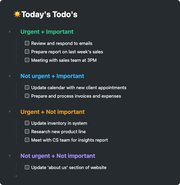 To do list - Workflowy guide