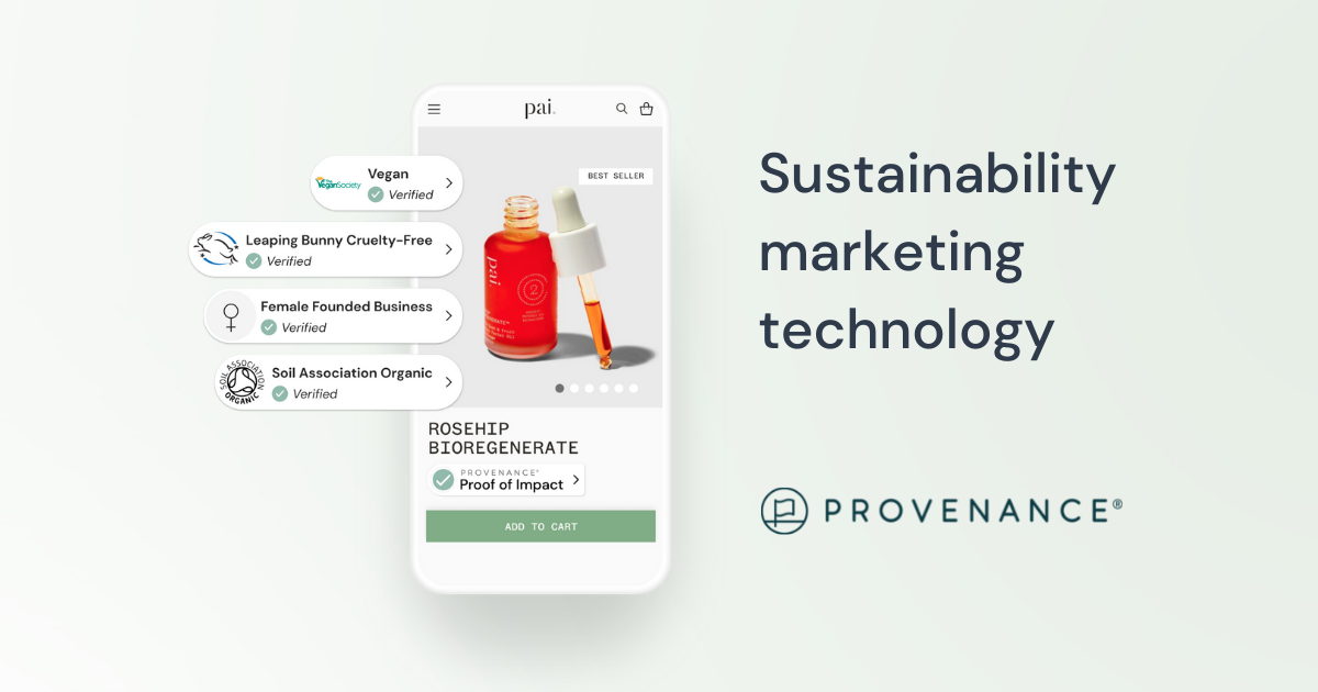 Provenance: Sustainability Marketing Technology