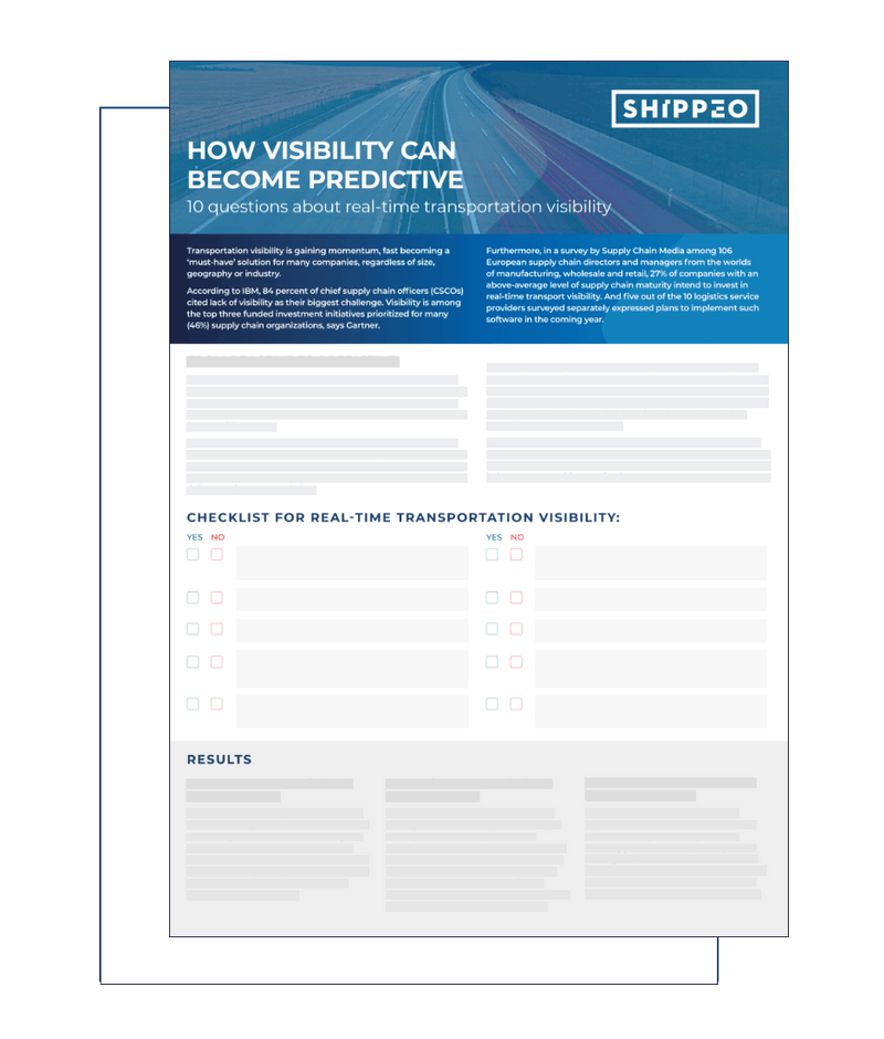 Assessing your transportation visibility capabilities