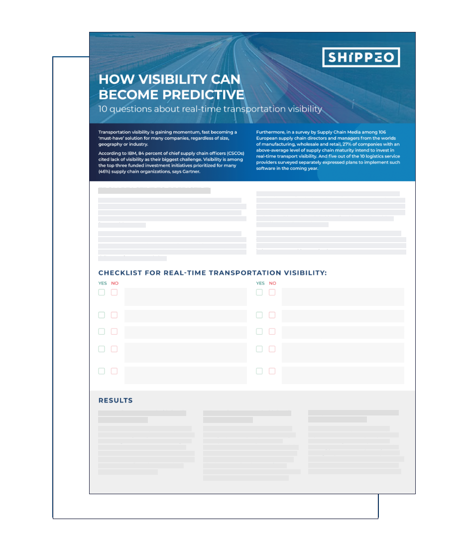 Assessing your transportation visibility capabilities