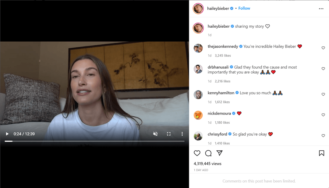 Hailey Bieber Tells IG Audience that Birth Control Contributed to Her ...