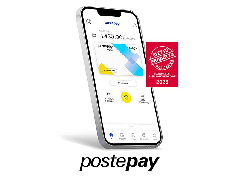Eletto Prodotto dell'Anno - Eletti 2023 - PostePay Digital