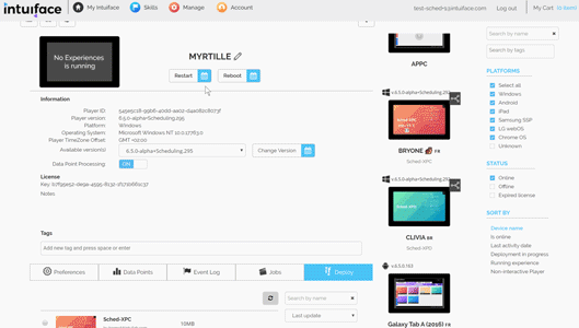 Features | Deploy & Manage | Intuiface