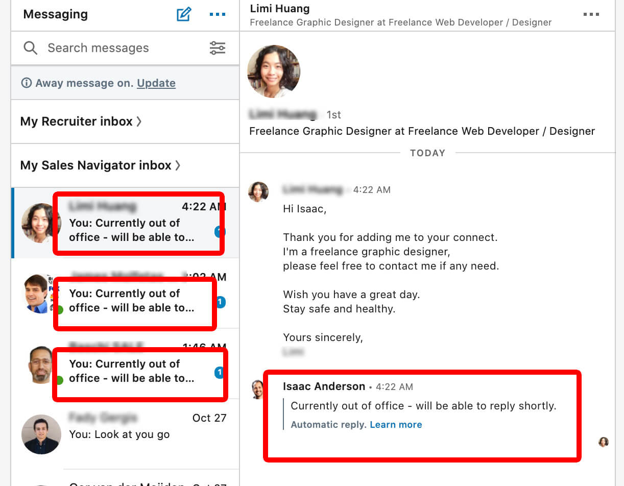 How to Set Up LinkedIn Auto Reply Messages