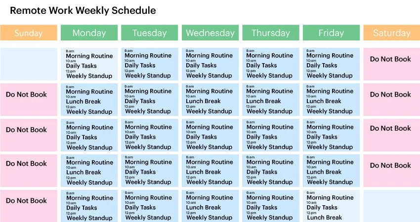 The 3 Ultimate Weekly Schedule Templates