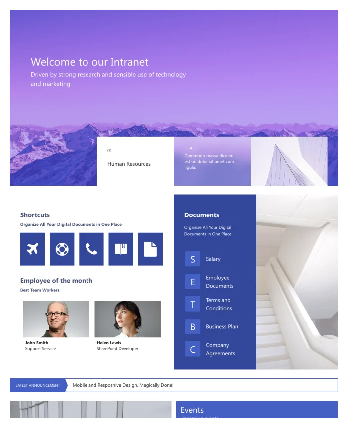 SharePoint Intranet Examples