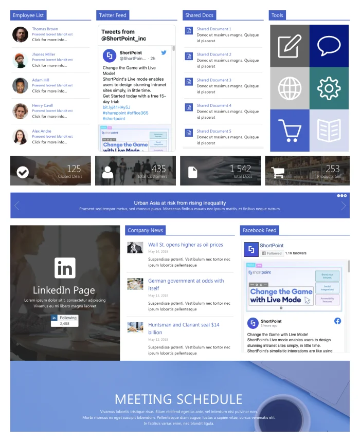 SharePoint Intranet Examples