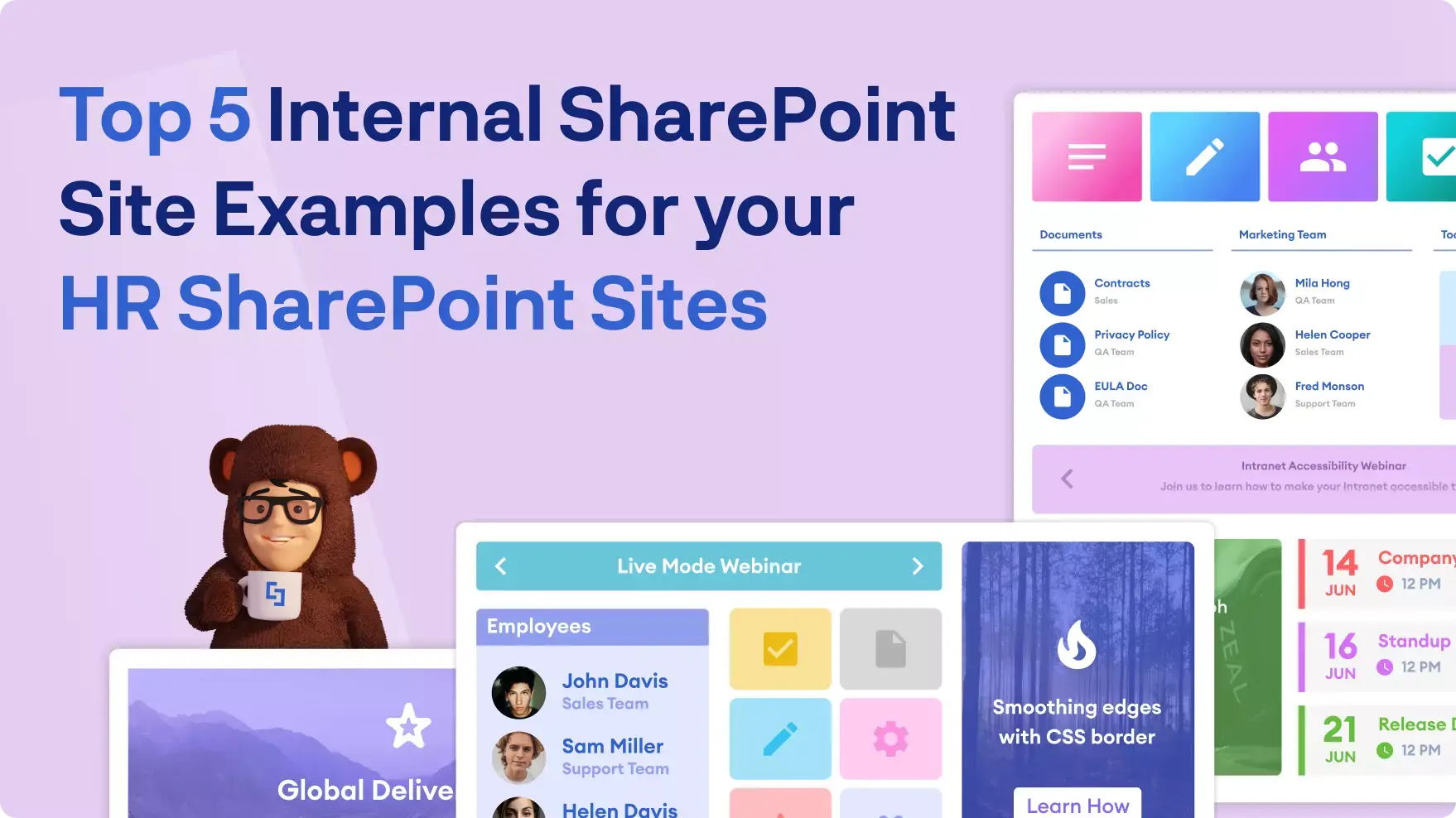 Top 5 Internal SharePoint Site Examples for HR SharePoint Sites