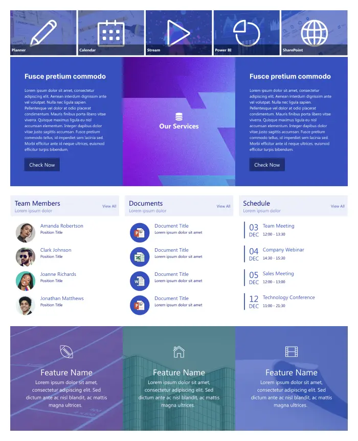 5 Modern SharePoint Intranet Designs