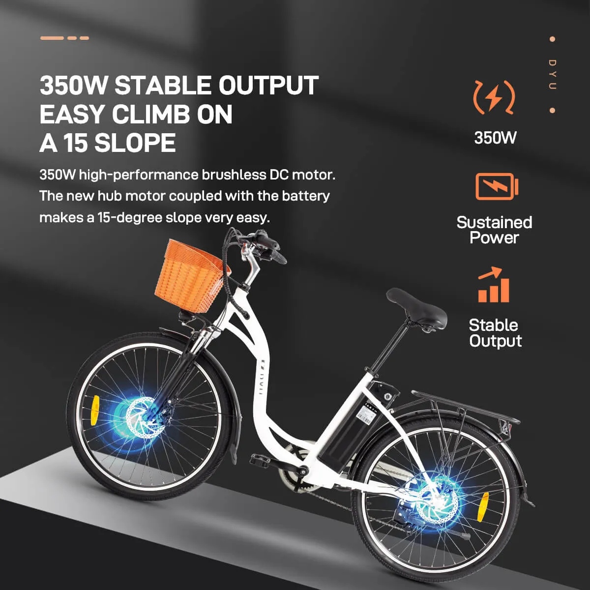 DYU C6 จักรยานไฟฟ้าสุดมินิมอล สามารถถอดแบตชาร์จได้