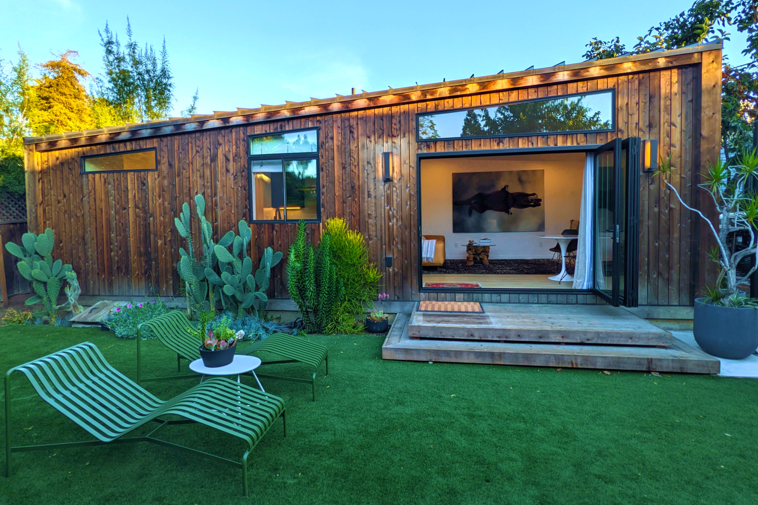 Wood Panelled Multi-Use ADU in San Jose | PrefabList Prefab Tours ...