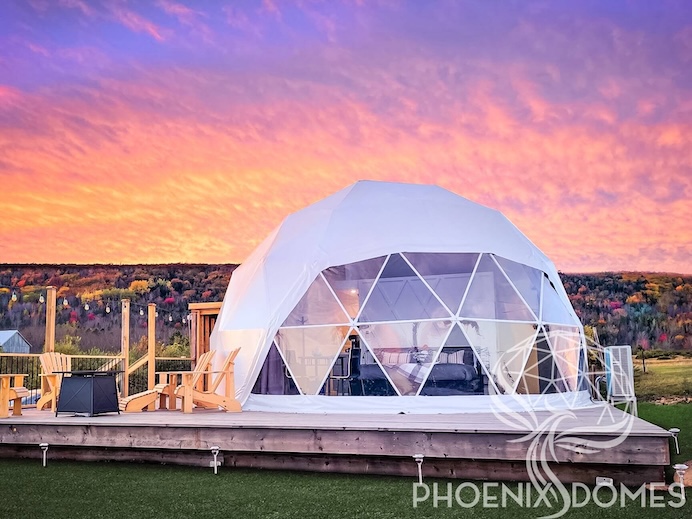 Phoenix Domes 4 Season Deluxe Glamping Package Dome - 23'/7m | Pricing ...