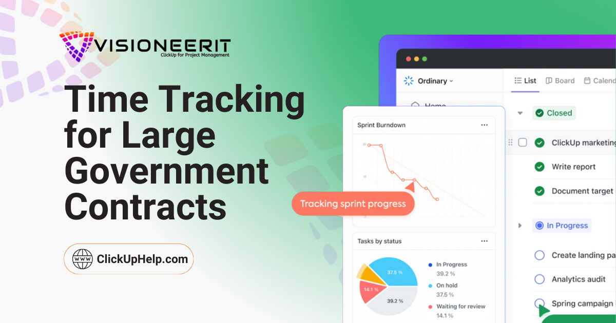 Time tracking For Large Government Contracts