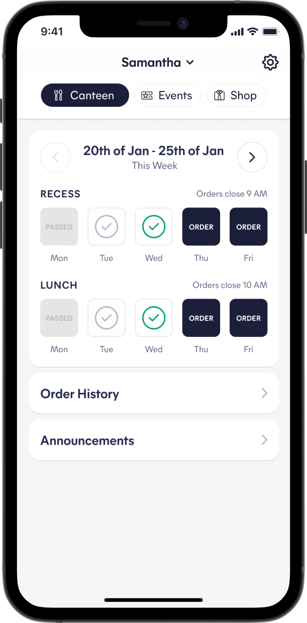 Spriggy Schools - Reliable Online Canteen Ordering