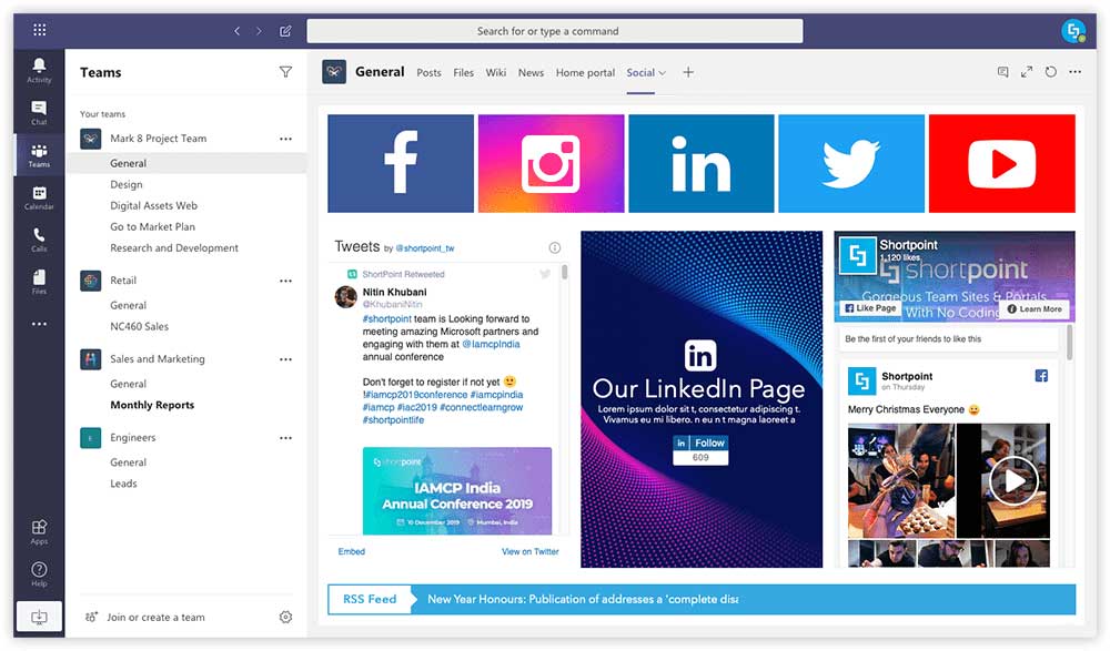 Microsoft Teams Designs & Customization | ShortPoint