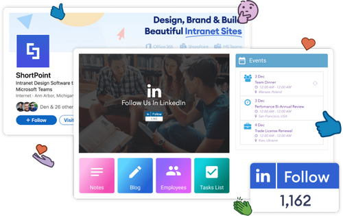 Integrate LinkedIn Social Media Page with SharePoint | ShortPoint