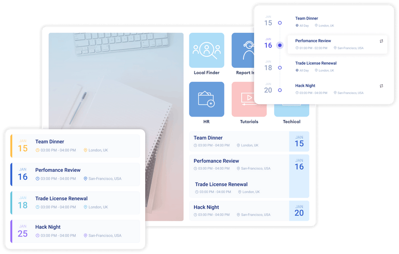 Show Events on SharePoint Intranet Sites | ShortPoint