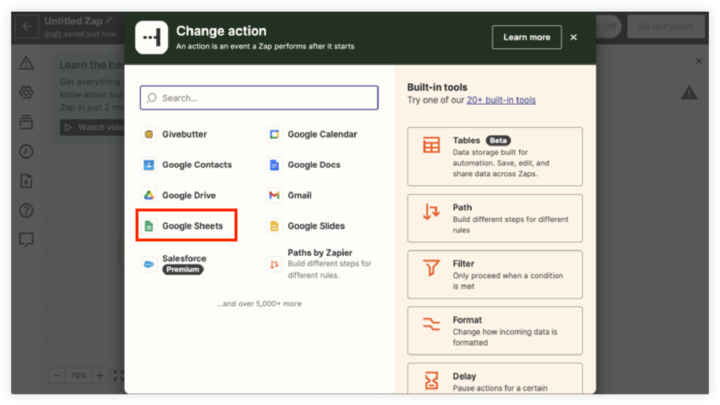 Use Zapier for third-party integrations