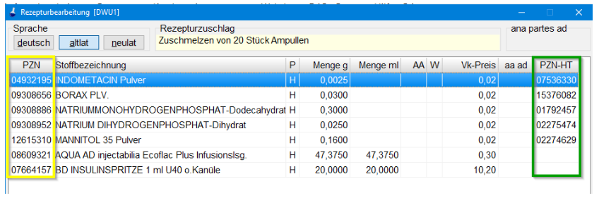 Priorität-PZN Z-Daten | Aposoft Helpdesk | Das Apotheken ...