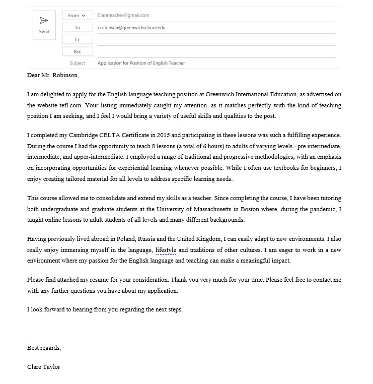 Example TEFL Resumes | TEFL Certification