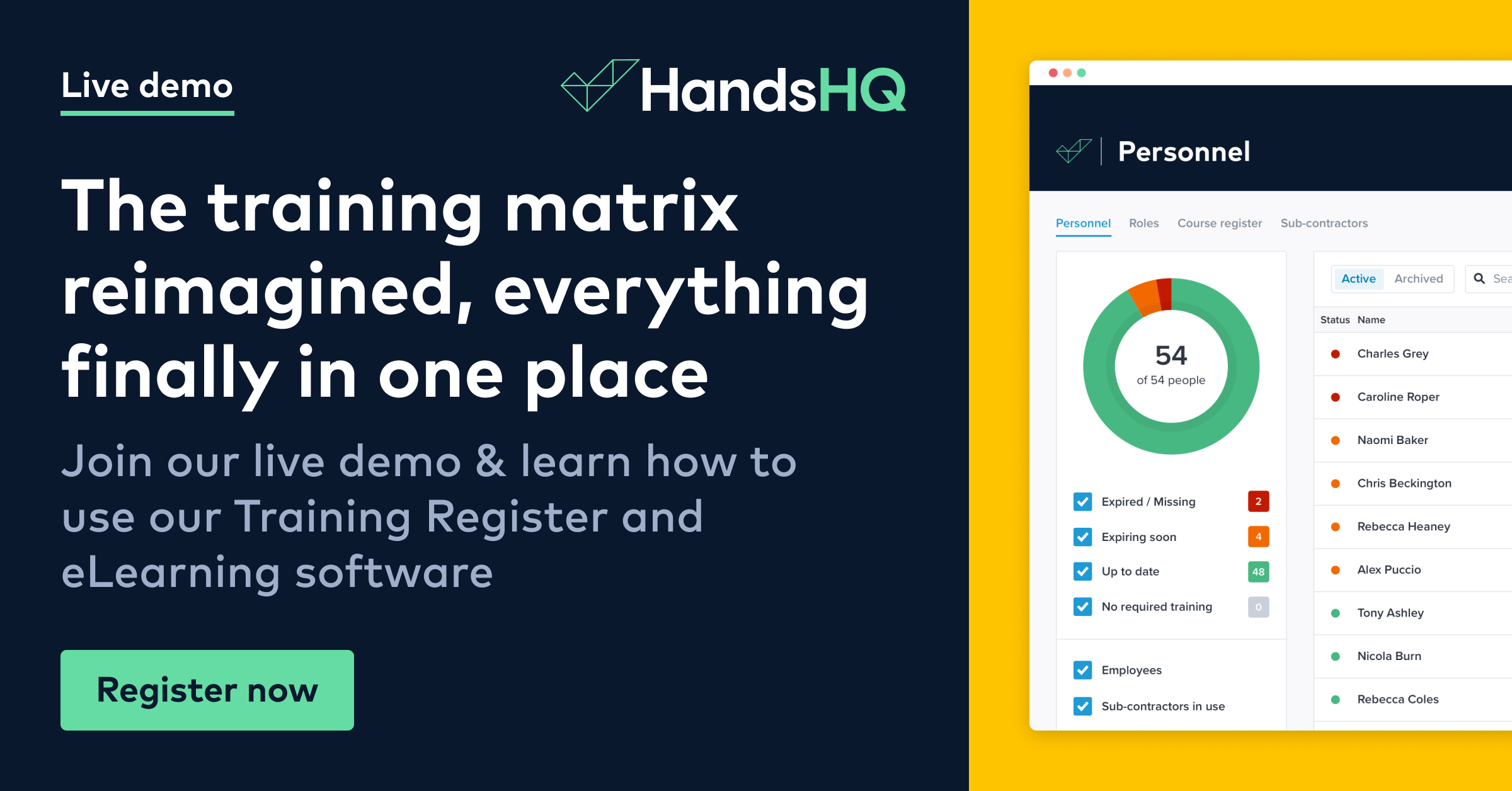 Live product demo: The training matrix reimagined, everything finally ...