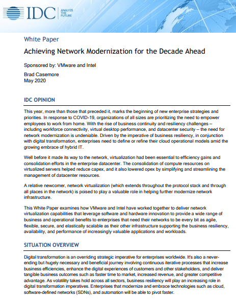 Achieving Network Modernization for the Decade Ahead | TechContentHub