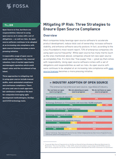 Mitigating IP Risk: Three Strategies to Ensure Open Source Compliance ...