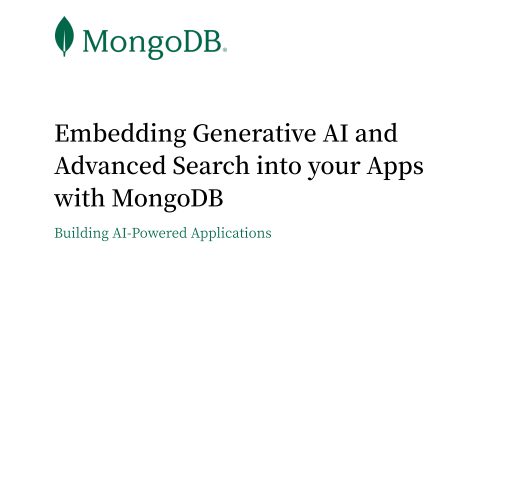 Embedding Generative Ai And Advanced Search Into Your Apps With Mongodb Techcontenthub