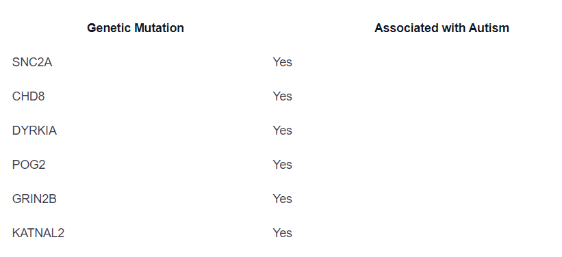 Uderstanding the Autism Genetic Component