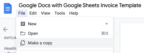 How To Create An Invoice Using Google Docs And Google Sheets - Invoicer.ai