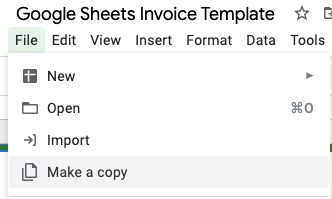 How to Make an Invoice in Google Sheets - Invoicer.ai