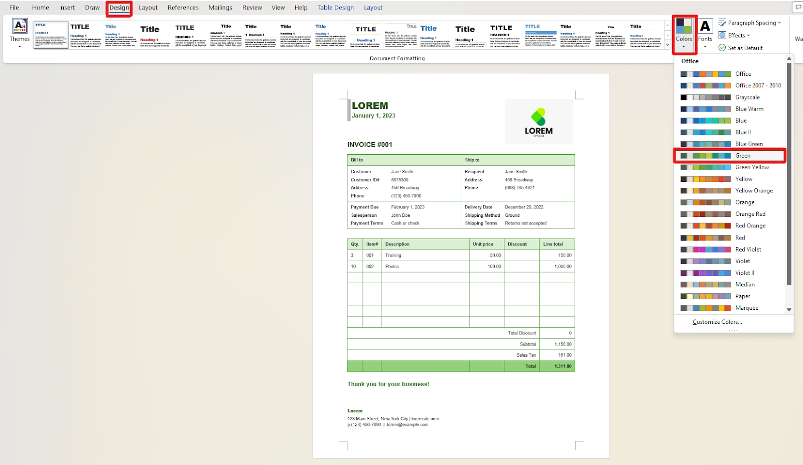 How to Make an Invoice in Microsoft Word - Invoicer.ai