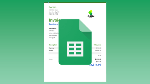 How to Make an Invoice in Google Sheets - Invoicer.ai