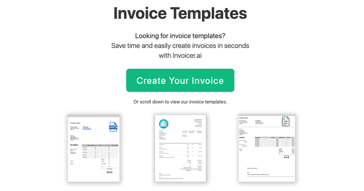 Invoice Templates