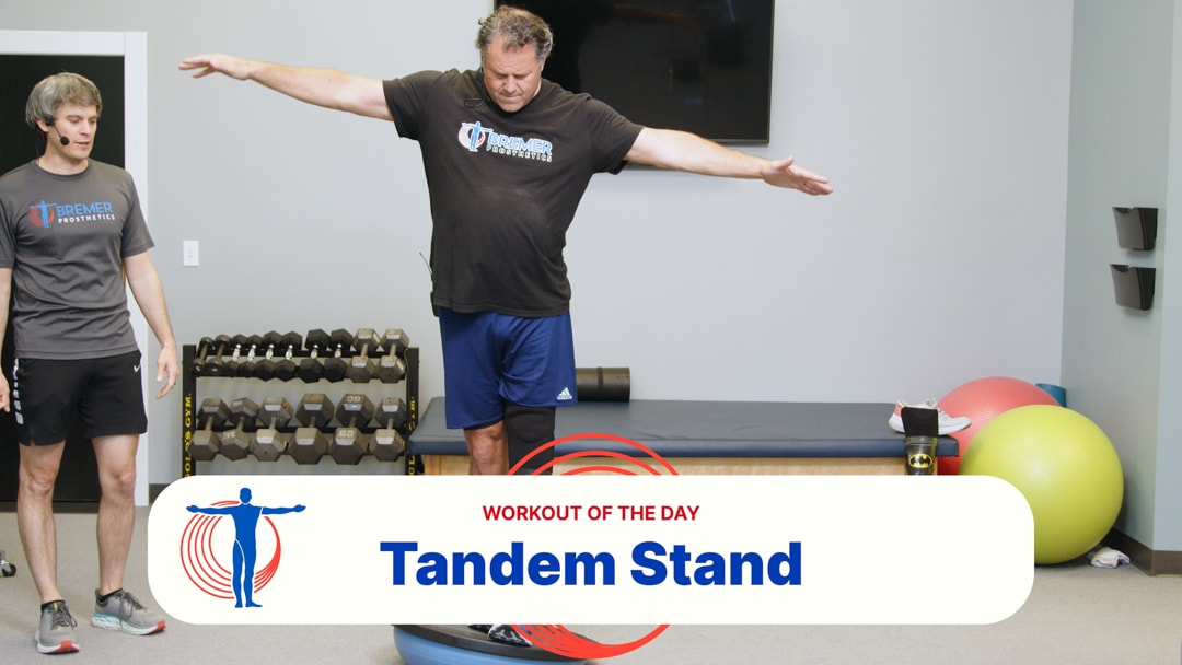 Advanced Tandem Stand (Amputee Exercise)