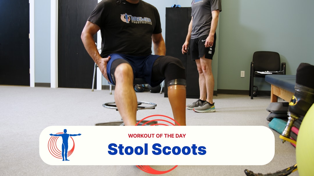 Stool Scoots (Amputee Exercise)