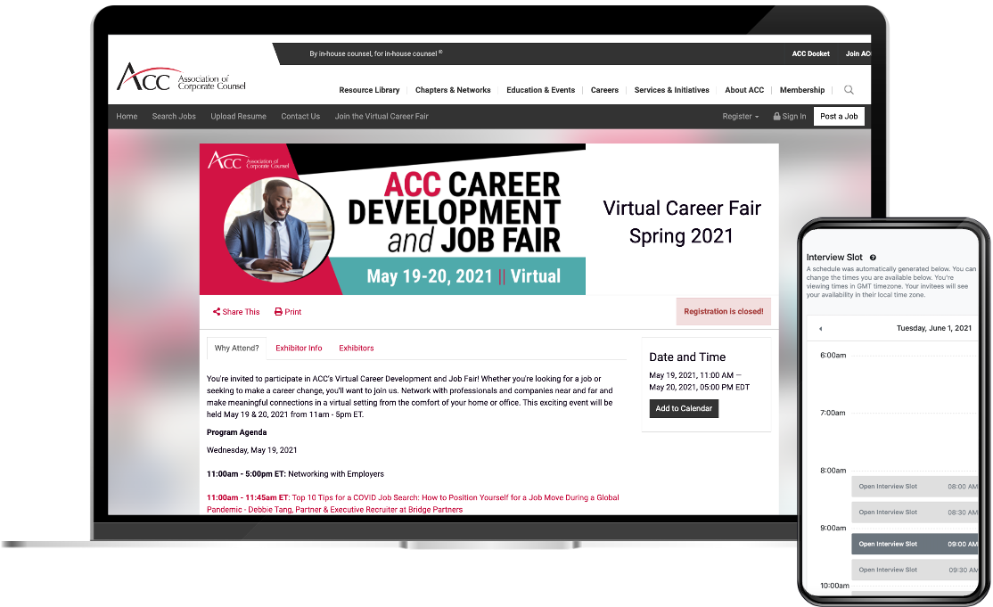 Career Fairs | Virtual and On-Site | Web Scribble