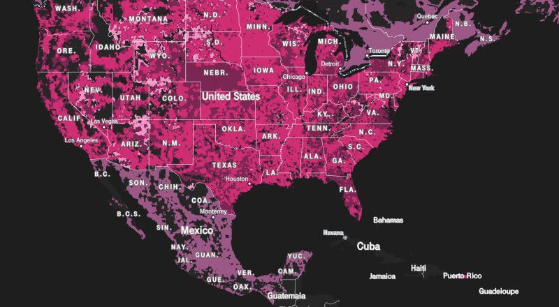 T-Mobile builds with the The Mapbox Geocoding, Tilequery API, and Maps