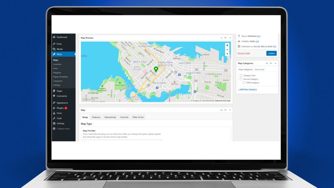 Mapster builds plugin for WordPress with Mapbox GL JS
