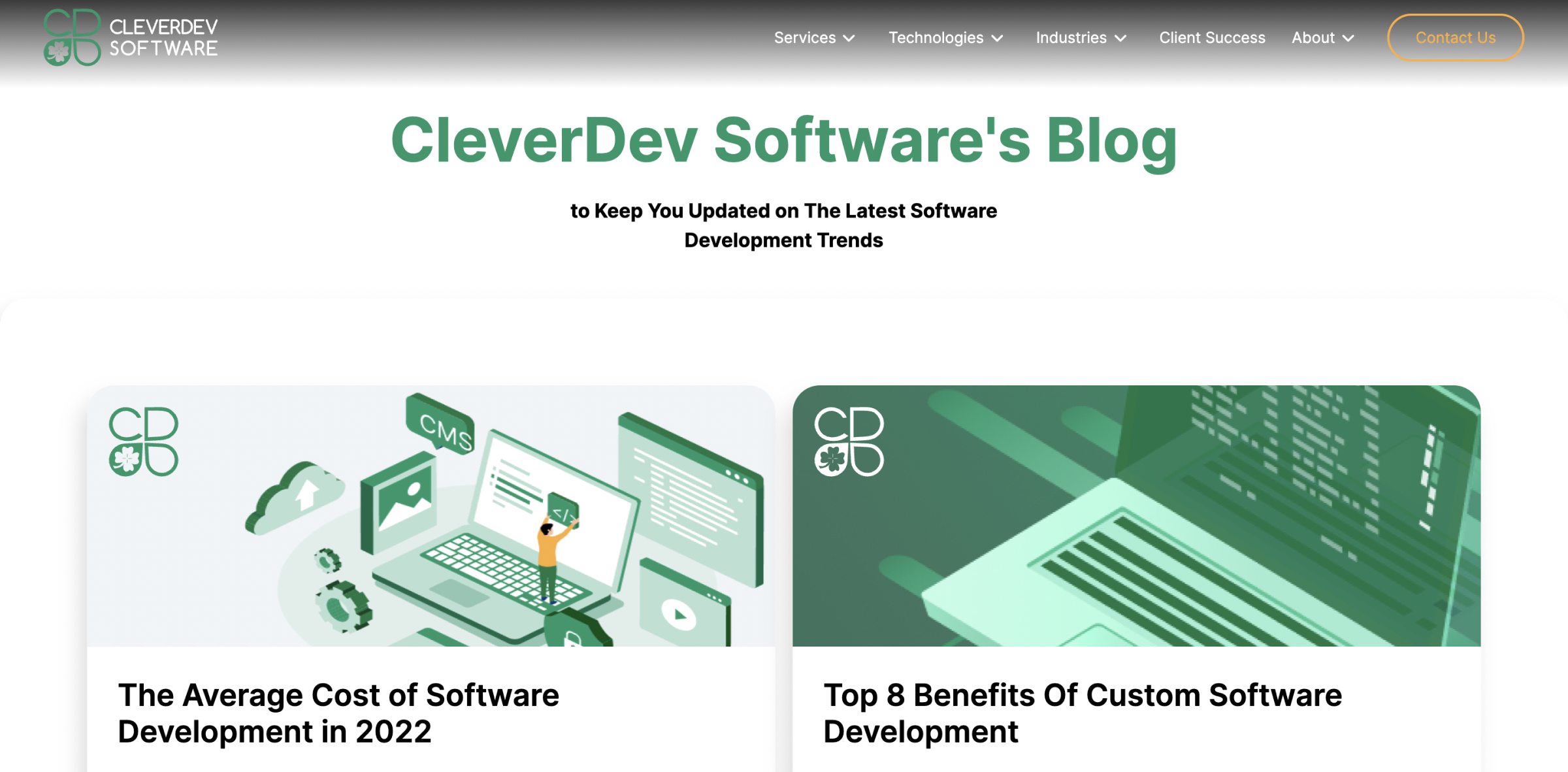 Software Development Company Blog | CleverDev Software